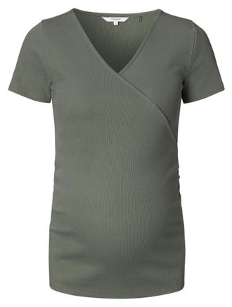Noppies Damen Sanson Nursing Rib Top T-Shirt, Olive, S EU