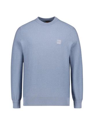 Boss Orange by Hugo Boss BOSS Orange Herren Pullover blau unifarben