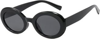 Generic Lunettes De Soleil Polarisées À Monture Ovale For Homme Et Femme, Tendance, For Lextérieur, La Conduite, Les Vacances, Les Fêtes(Black)