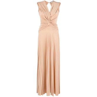 Elisabetta Franchi Femme, Robes, Rose, Taille: 38 FR 191 Abito Pesca Glitter C/pliss&egrave; C/intreccio