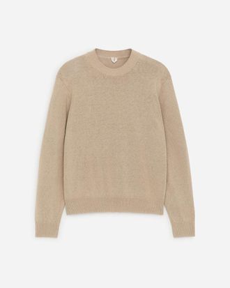Arket Pullover Aus Leinen Und Baumwolle -Beige