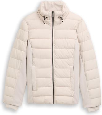 Tom Tailor Tom Tailor Damen Hybrid Puffer-Jacke mit Mesh