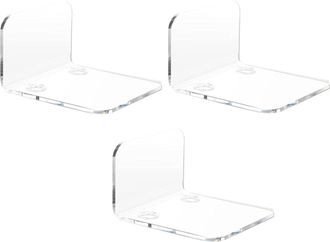 Generic Kleines schwebendes Wandregal, freistehend, mit Kabelbindern, L-Stange auf Regalen f&uuml;r die Wand, keine Bohrwand