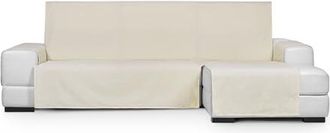 Eysa schmutzabweisender sofabezug extra für chaiselongue rechts Vorderansicht roh Design Genna