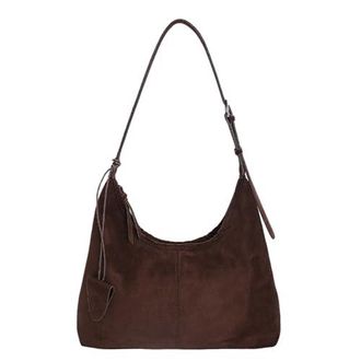 Generic KOBONA Sac Fourre-Tout en Daim - Grande Capacit&eacute; PU Cuir Sac Fourre-Tout en Suede Marron - Sacs Cabas Tote Bag Femmes pour Travail, Shopping, et Voyag