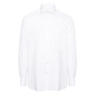 Ermenegildo Zegna Klassisches Baumwoll-Hemd - - Shirts - Herren - Wei&szlig; - 4XL