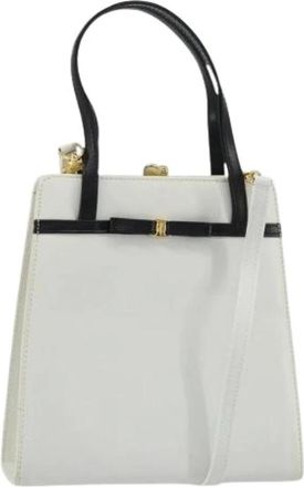 Ferragamo Sac &agrave; main Pre-owned - Femme - Pre-owned - Blanc - Taille: ONE Size