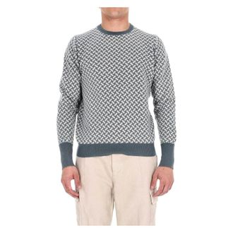Drumohr Biscottino Rundhals-Pullover - - Knitwear - Herren - Mehrfarbig - L