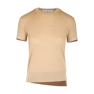 Acne Studios Damen, Strickwaren, Beige, SGr&ouml;&szlig;e