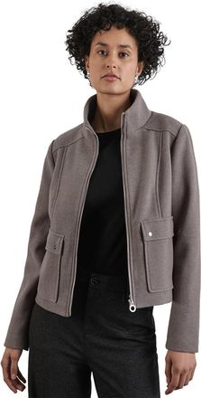 Street One Damen A212412 Kurze Jacke, Morel Brown Mel., 46 EU