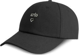 Arte Homme, Accessoires, Noir, Taille: ONE Size Casquette Logo Coeur