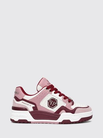 Philipp Plein Predator V2 Low-Top-Sneaker aus Leder mit Hexagon-Logo