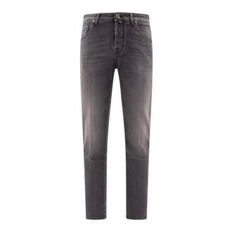 Jacob Cohen Jean Coupe Carotte Gris Aw24 - Homme - Jeans - Gris - Taille: W37