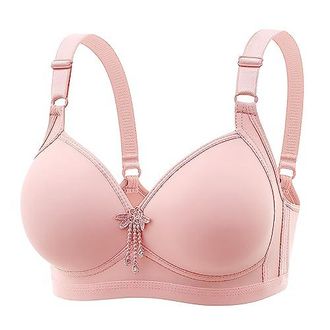 Generic Soutien-gorge push-up sans armatures pour femme - Sans coutures - Confortable - Maintien solide - Élégant - Bords ondulés - Séduisant - Sans coutures 