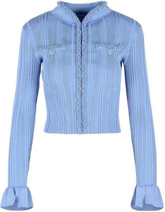 Self Portrait Cardigan - Hellblau
