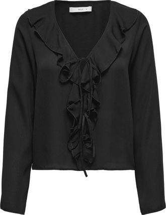 Only Onlvinni Life L/S Frill Top WVN