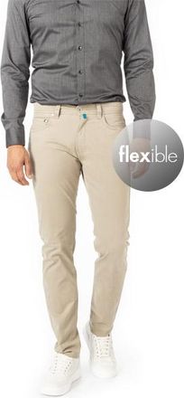 Pierre Cardin Herren Hose beige Baumwolle