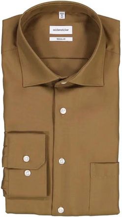 Seidensticker Seidensticker Herren Hemd braun