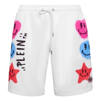 Philipp Plein Swim Boxer Smile - - Swimwear - Herren - Wei&szlig; - 4XL