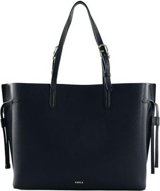 Furla Cuir sac &agrave; &eacute;paule sac shopper Ava Tote Ink Blue + Ink Blue int bleu marine