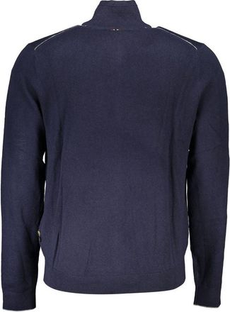 Napapijri Logo-Embroidered Cardigan - Navy