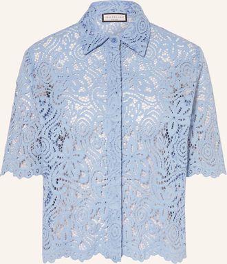 Sem per Lei Sem Per Lei Blusenshirt Aus Lochspitze blau
