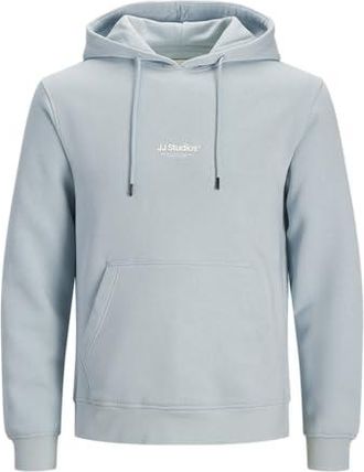 Jack & Jones Jack & Jones JJESOHO Sweat &agrave; Capuche pour Homme - Coupe d&eacute;contract&eacute;e, Bleu c&eacute;leste, XXL