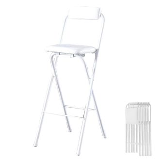 Generic Quadratischer Gepolsterter Barstuhl, 60/65/70/75 cm Klappbarer Thekenh&ouml;he Barhocker mit R&uuml;ckenlehne f&uuml;r Erwachsene, Fr&uuml;hst&uuml;ck, B&uuml;ro(60cm/24in)