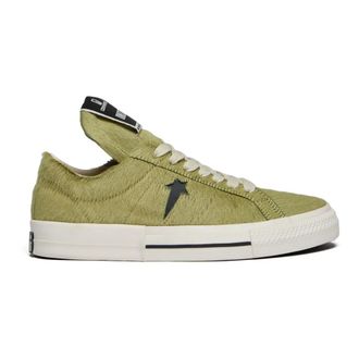 Rick Owens Homme, Chaussures, Vert, Taille: 44 1/2 EU Onestr Pony Hair Baskets