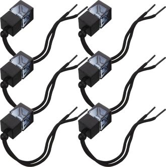 Lurrose 6 Stück Nachfüllbare Auto Parfümflasche aus Bruchsicherem Glas Diffusor Anhänger für Rückspiegel Tragbar und Vielseitig für Auto Zuhause und Büro Schw