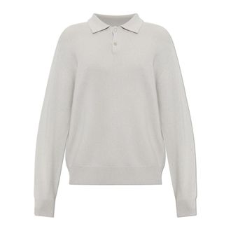 Lisa Yang Cashmere Polo Rufus - - Knitwear - Herren - Grau - XL
