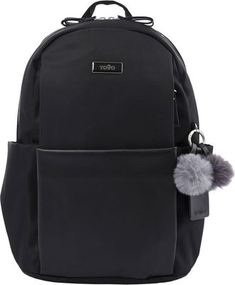 Totto Rucksack für Laptops mit 35,6 cm (14 Zoll), Modell Adelaide, 3 Fächer, 2 Flaschentaschen, Geheimtasche, Tragegurt zum Aufhängen im Koffer, bequem und 
