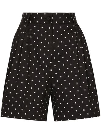 Dolce & Gabbana short ample à pois - Noir