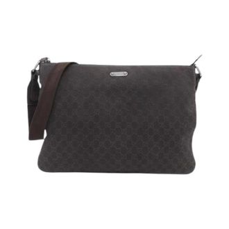Gucci Sac bandouli&egrave;re GG Denim Pre-owned - Femme - Pre-owned - Brun - Taille: ONE Size