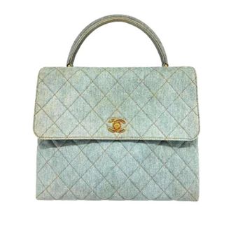 Chanel Sac &agrave; main vintage en denim Pre-owned - Femme - Pre-owned - Bleu - Taille: ONE Size