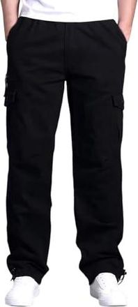 Generico Generico Pantalon Cargo Vintage Homme Pantalon de Jogging Viking M&eacute;di&eacute;val Pantalon de Sport D&eacute;contract&eacute; en Coton avec Taille &Eacute;lastique et Poches Panta