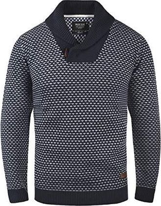 Indicode Copent Pull en Grosse Maille Pull-Over Tricot pour Homme, Taille:XL, Couleur:Navy (400)