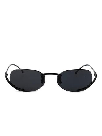 Diesel lunettes de soleil &agrave; monture ovale - 109/87
