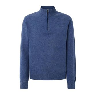 Hackett Rundhals-Strickpullover - - Knitwear - Herren - Blau - 2XL