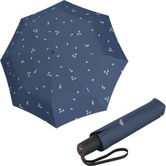 Knirps parapluie de poche I.200 Medium Duomatic - Design exclusif de la poignée - Compact - Grand bouton poussoir - Testé en soufflerie - Bleu 2fly