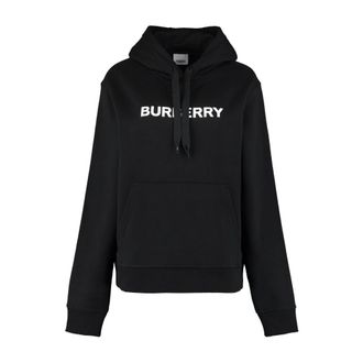Burberry Logo Print Baumwoll-Kapuzenpullover - - Sweatshirts & Hoodies - Herren - Schwarzk - M
