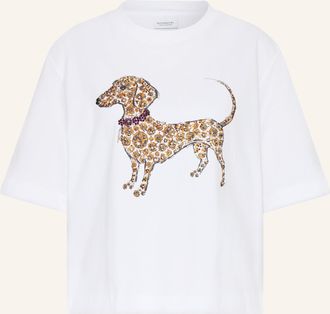 Rich & Royal T-Shirt Mit Schmucksteinen weiss