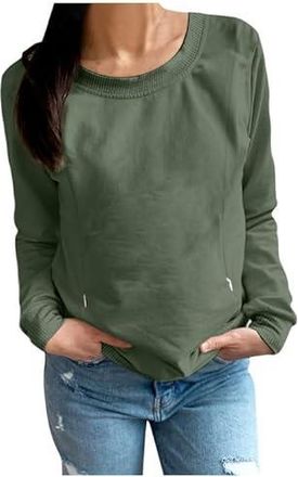 Generic Sweat-Shirt dallaitement d&eacute;contract&eacute; pour Femmes, Confortable, avec Fermeture &eacute;clair, Hauts Pull dallaitement, Pull de Maman Pull Noir Capuche