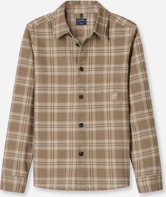 Olymp Overshirt aus Baumwolle mit Glencheck-Muster in