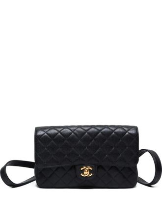 Chanel sac à dos à rabat (1996-1997) - Noir