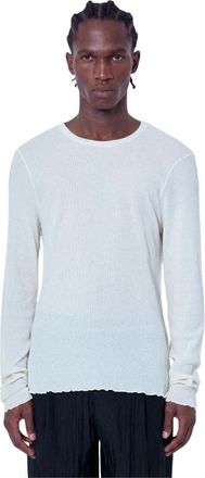 Our Legacy Verl&auml;ngerter Langarm-Pullover - - Tops - Herren - Wei&szlig; - L
