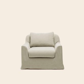 Madura Fauteuil Claribel Barbate beige chaud - BEIGE
