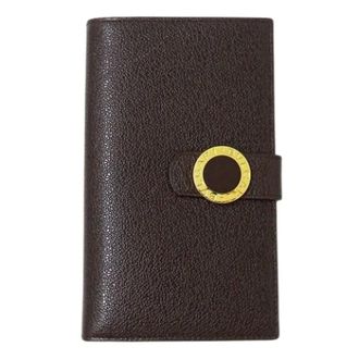 Bulgari Portefeuille long vintage doccasion (bi-pli) - Femme - Pre-owned - Brun - Taille: ONE Size