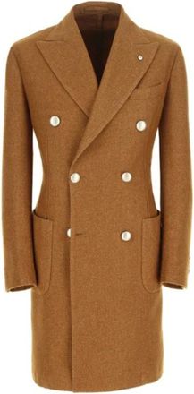 Lubiam Homme, Manteaux, Brun, Taille: XL 25530/2 Manteau droit