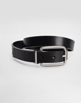 Dolce & Gabbana Calfskin Belt - Mann G&uuml;rtel Schwarz 100
